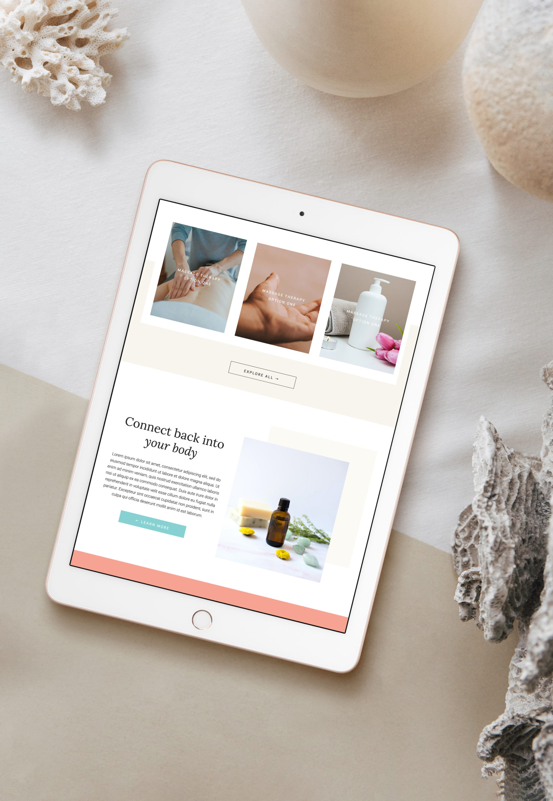 Showit Website Template Customer Showcase: Simply Bliss Wellness ...